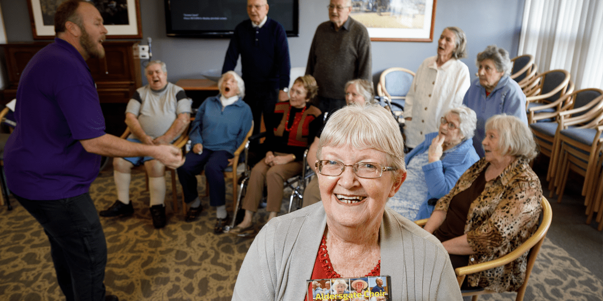 Choir steps into the recording studio | Uniting AgeWell